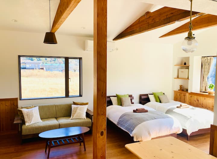 白馬/貸切マウンテンビューゲストスイート・フルキッチン庭付・白馬駅徒歩10分 - Japan