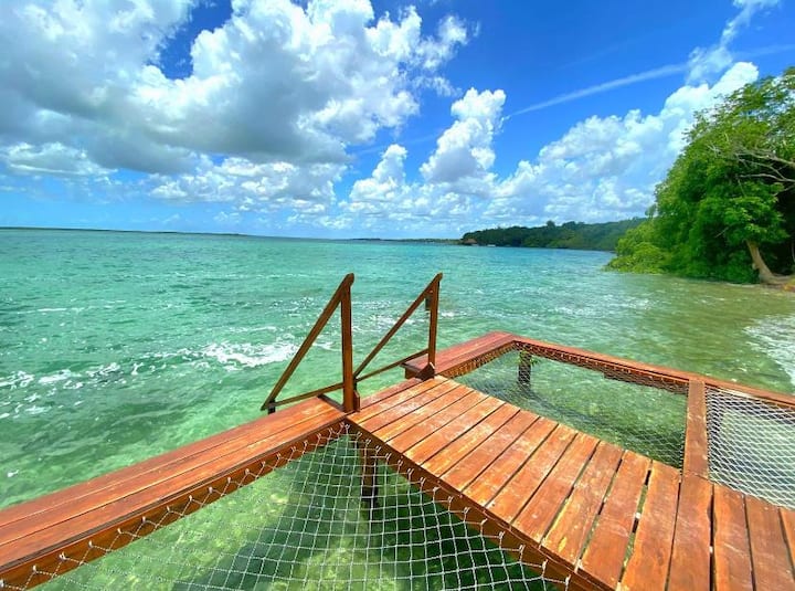 Bungalow With Own Lagoon Area - Bacalar