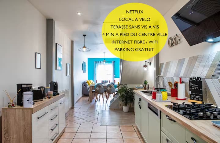 Maison T3 Gaillac Centre-cosy-netflix-parking - Gaillac