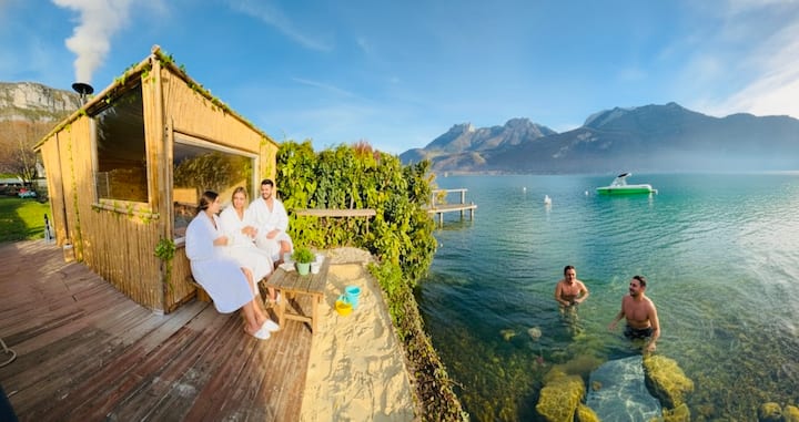 La Bohème + Cabanon Sauna 2 à 4 Pers & Groupes - Lac d'Annecy