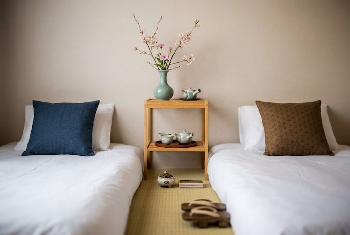 和の家· 梅轩 | 地铁站旁步行1分钟的独栋别墅，10分钟到难波心斋桥、最多可住10人，带超大露台！ - Japan