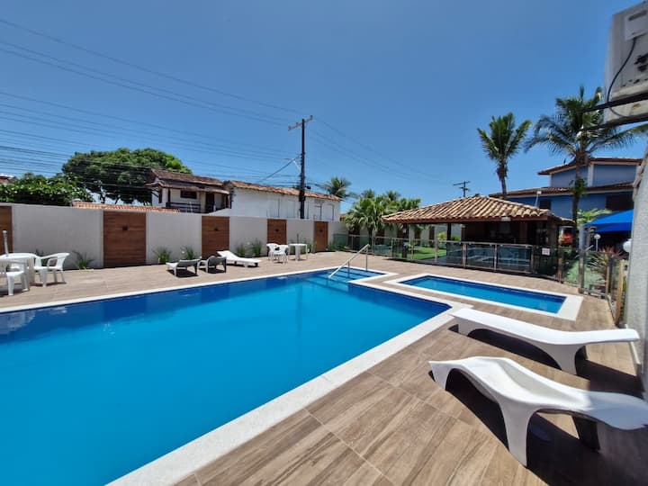 Duplex Espaçoso Em Condominio Em Taperapuan - Porto Seguro