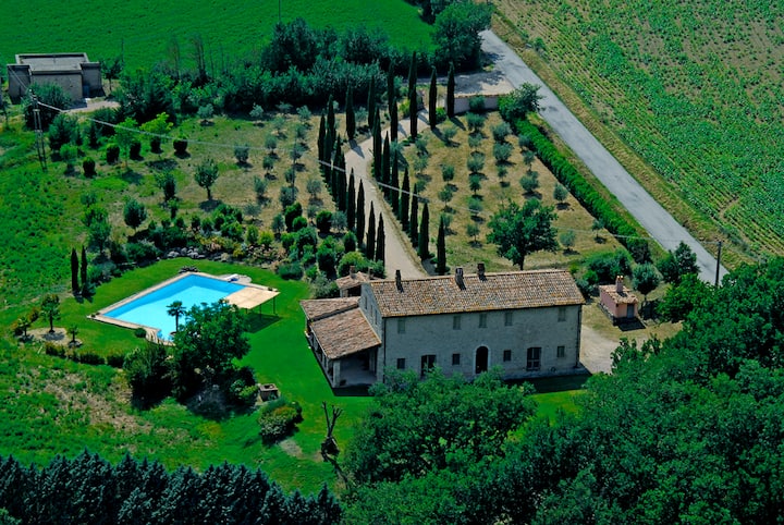 Country Cozy Villa W/ Fireplace - Casale Cicognola - Umbria
