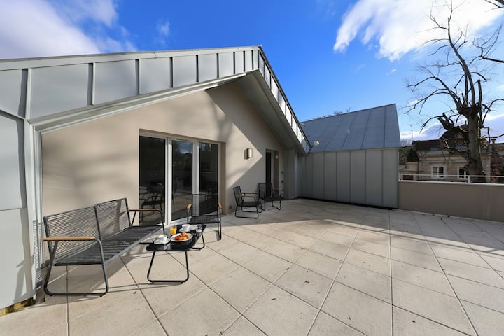 Nature & Modernité : F5 Familial + Terrasse Xxl - Mennecy