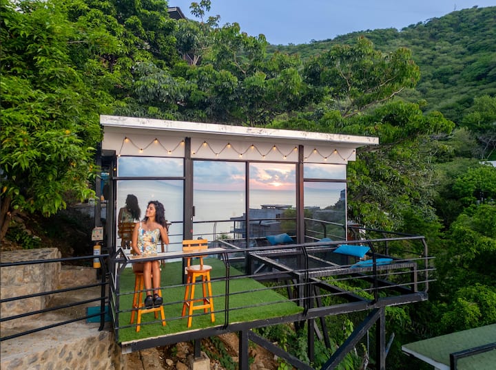 Cabaña Frente Al Mar Con Jacuzzi Privado - Taganga