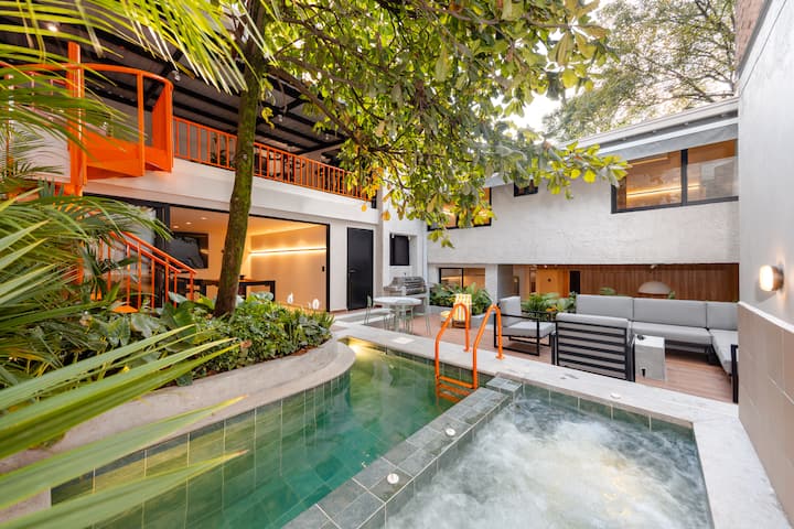 7br Provenza Private Pooljacuzzi Sauna Bar Gym &Ac - 메데인