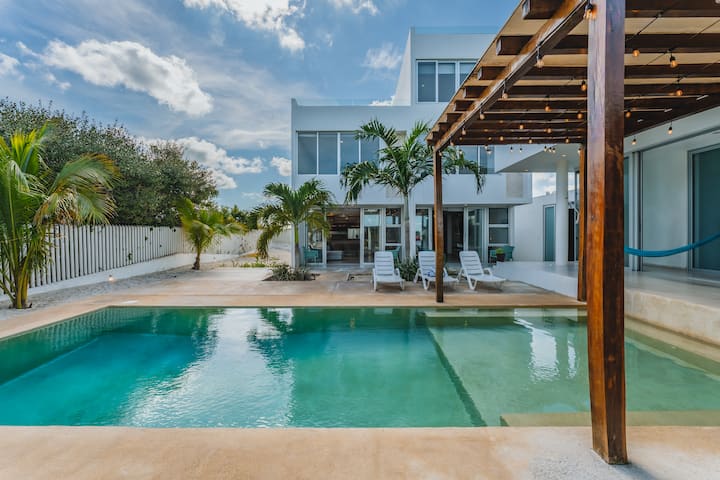 Villa Chanos, Un Oasis A Unos Pasos Del Mar - Yucatan