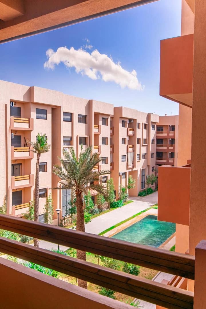 Appart Luxe Sécurisé Parking/piscines 6 Min Guéliz - Marrakesh