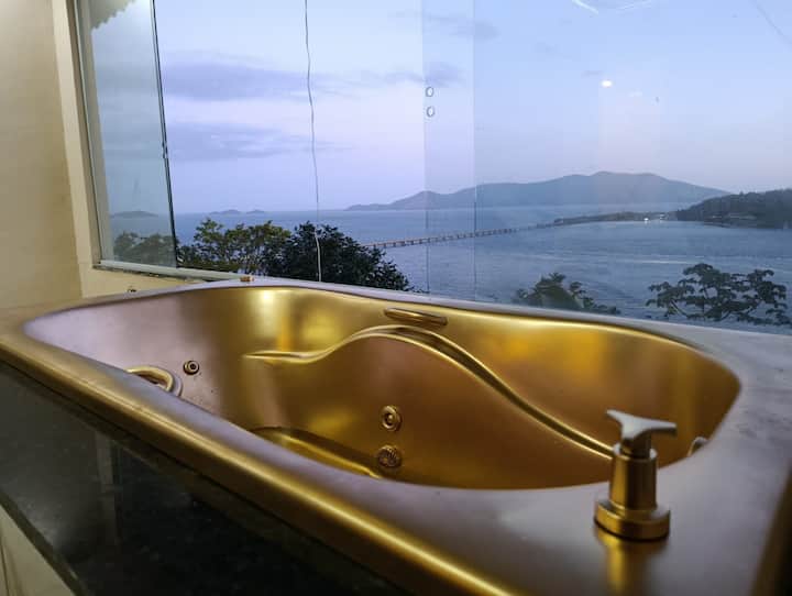 Suíte Ilha De Guaíba Com 25 M2 De Frente A Praia - Mangaratiba