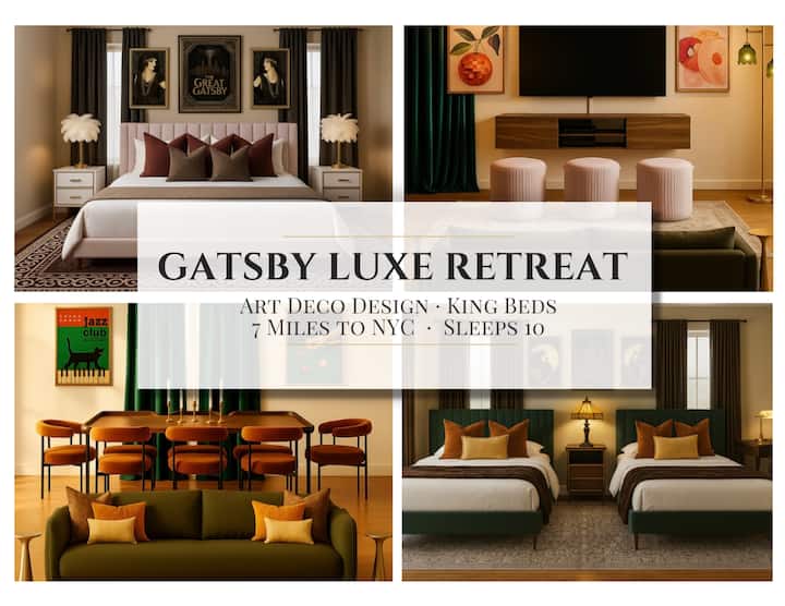 Gatsby-inspired Lux Stay Near Nyc With W/d - Jersey City, NJ