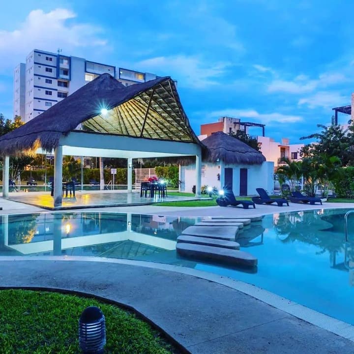 Elegante Apartamento Piscina, Céntrico, áRea Libre - Cancún