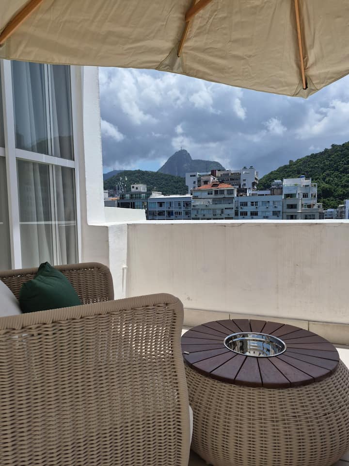 Cobertura Na Quadra Da Praia, Vista Mar E Cristo - Ipanema