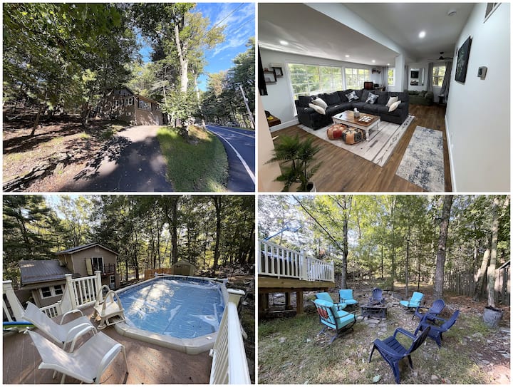 Heated Pool, Fire Pit & Forest Views | Poconos - 펜실베이니아