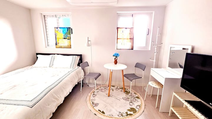 3)단독공간.호수공원 킨텍스10분, 홍대30분 /일산역1분.장기숙박.단기임대가능 - 마두2동