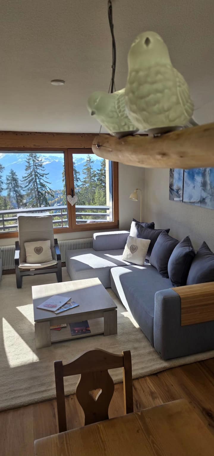 New à Montana, Rénové, Piscine, Sauna, Tennis, Vue - Crans-Montana