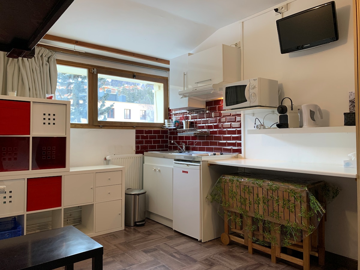 Estudio 3pers Praloup 1600 5 min a pie de las pistas - Departamentos en ...