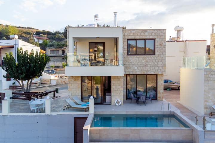 The Queen 3br Pool Villa Near Polis & Latchi - Argaka