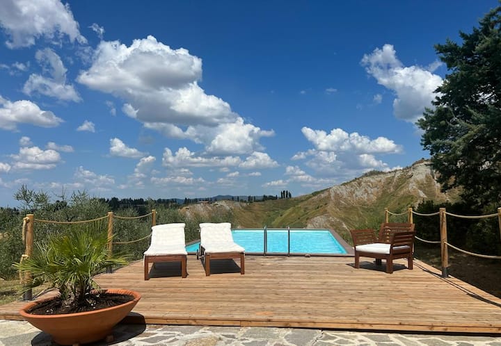 Casale Vista Verde - Piscine Privée Et Superbe Vue - Volterra