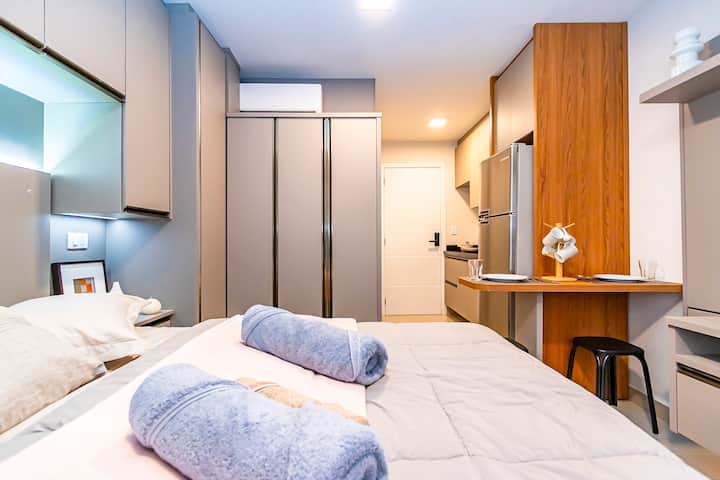 Studio Luxuoso No Muv Residence | Centro Curitiba - Curitiba