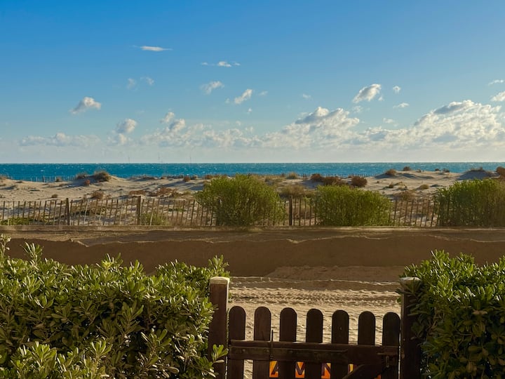 Le Logis Les Pieds Dans L’eau Clim – Parking - Torreilles Plage