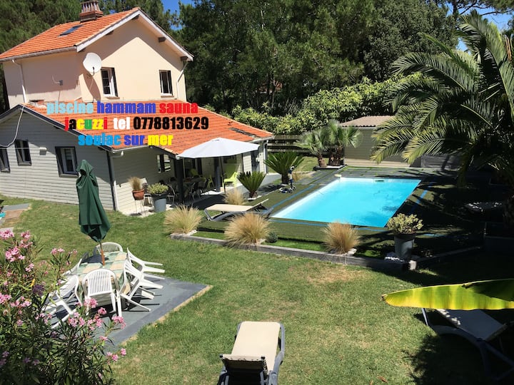 Villa Soulac Sur Mer Jacuzzi Hammam Piscine - Soulac-sur-Mer