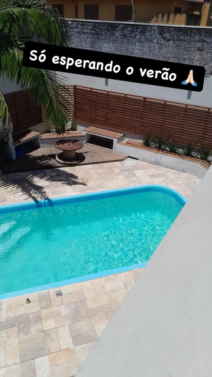 Casa Com Piscina 100 Metros Do Mar - Capão da Canoa