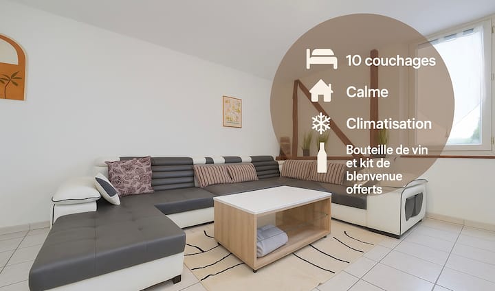 La Casasavary *Maison 140m2 * Parking * Babyfoot * - Bram