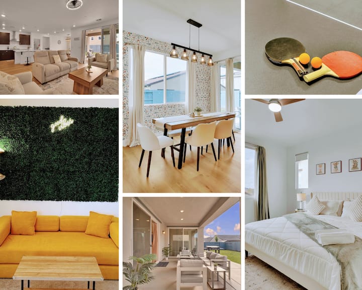 Luxury 5br • Lounge • Ev • Ping Pong• Yard •Bbq - Lodi, CA