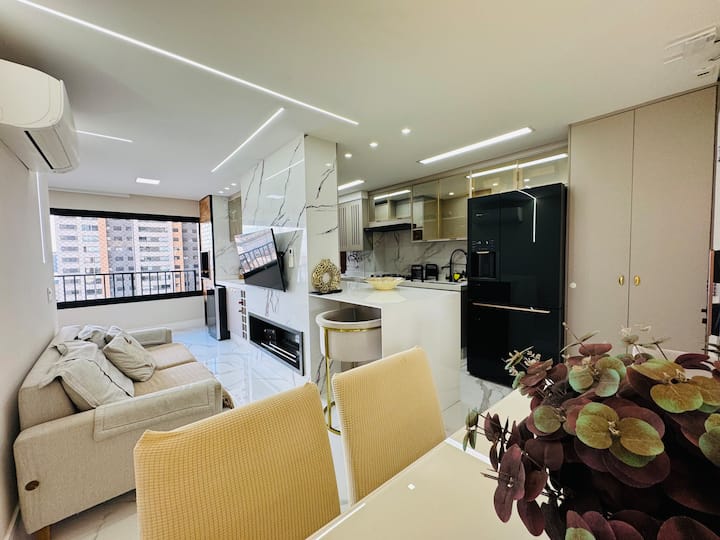 Apto Luxuoso Resort | Piscina | Academia | Gourmet - Brasil