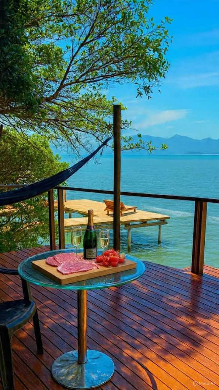 Casa Beira-mar•banheira•churrasqueira - Palhoça