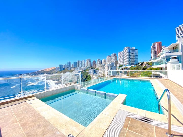 Depto Amplio Y Luminoso A Pasos De La Playa Reñaca - Chile