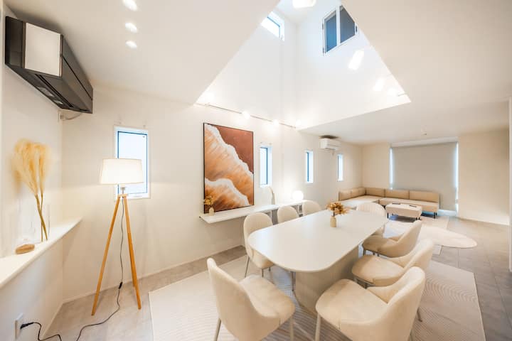 126㎡新築luxury Villa/8人可/駅6分/北欧x日本美学の屋上/skytree電車4分 - 淺草