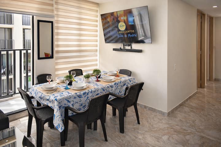 Cozy Apt+gym+pool+tv+kitchen+wifi+court@ibague - Ibagué