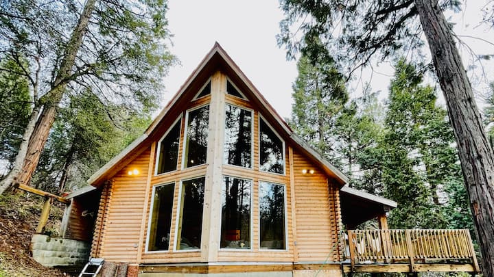 Very Private, Modern Log Cabin W/hot Tub - Camp Nelson, CA