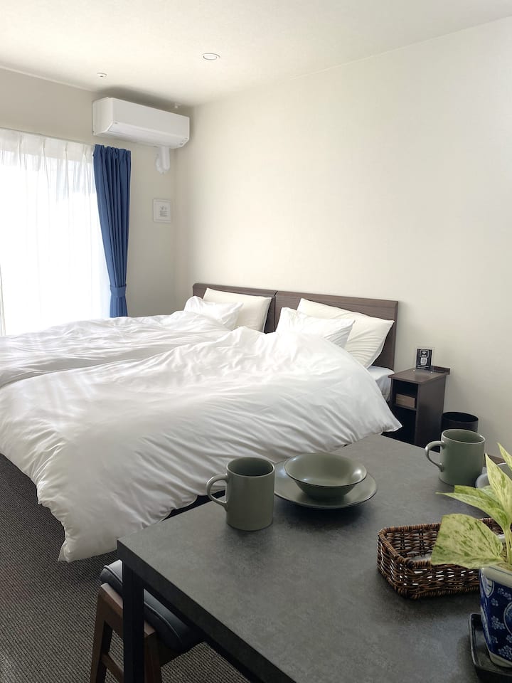 スノーリゾート野沢温泉＆斑尾高原へ車で20分/新築・静かな2名様部屋/飯山市【roost303】 - Nakano