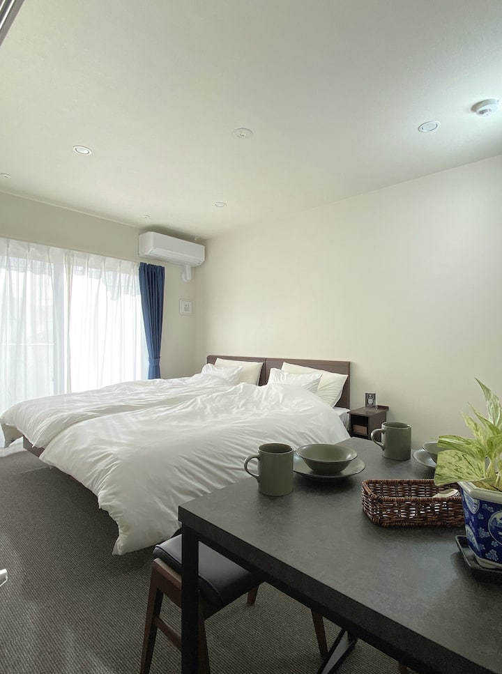 スノーリゾート野沢温泉＆斑尾高原へ車で20分/新築・静かな2名様部屋/飯山市【roost305】 - Nakano