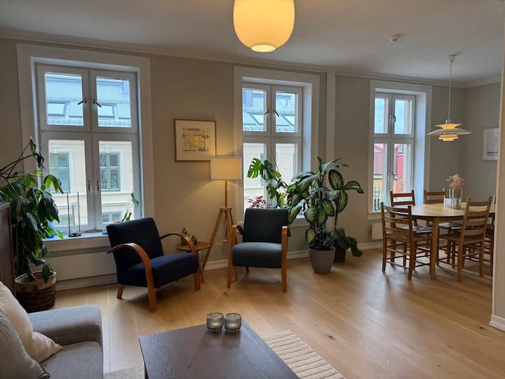 Spacious Løkka Apt With Home Office & Balcony - Oslo