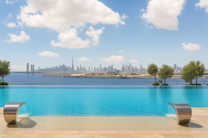 Infinity Pool Burj Views - 2 Bedroom-creek Marina - Dubaï