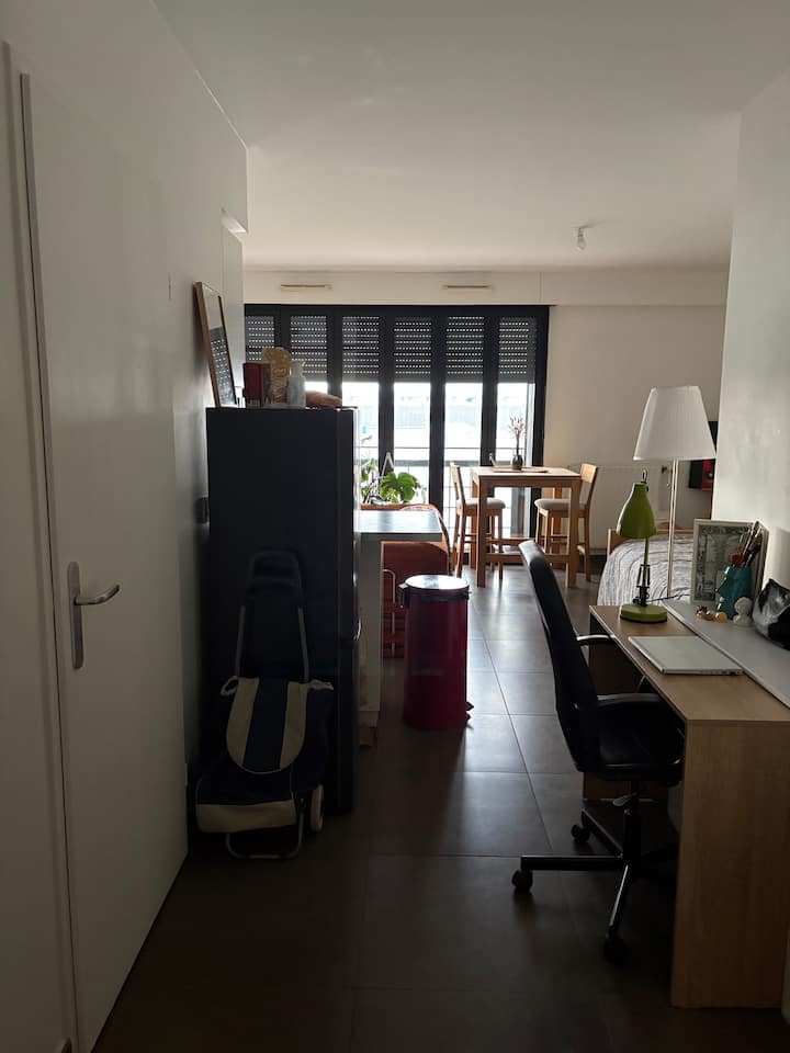 Grand Studio Cosy Face Au Canal - Pantin