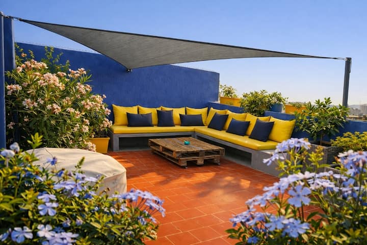 Maarif Sky: Private Rooftop & Luxury 3-br Duplex - Casablanca, Maroc