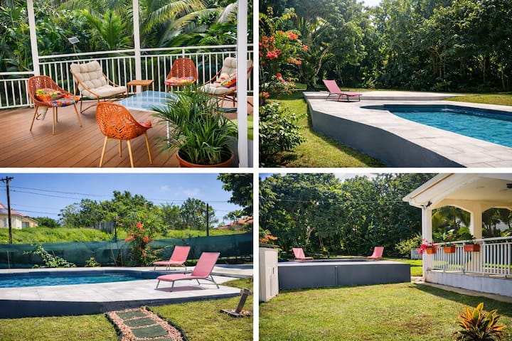 Villa Tropicale D'exception, Idéale En Famille - Guadeloupe