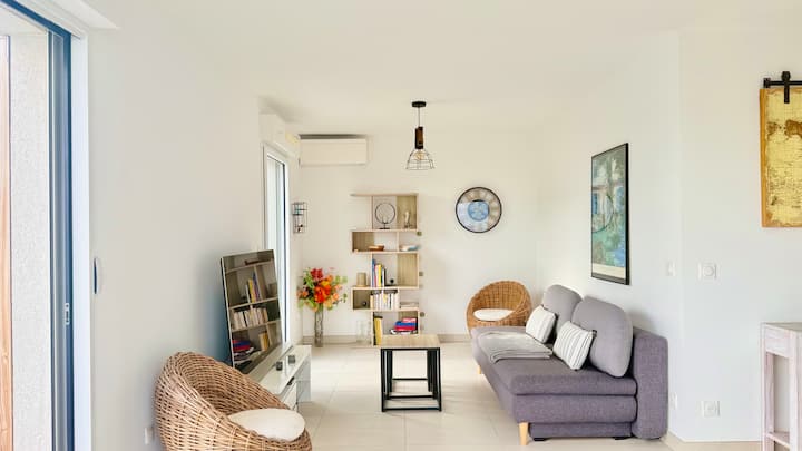 La Vista Mar * Apt Seaview Near Airport-ac-parking - Saint-Laurent-du-Var