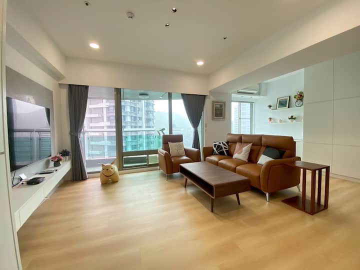 捷運紅樹林山河美景高層樓獨立門戶的公寓 - Tamsui District