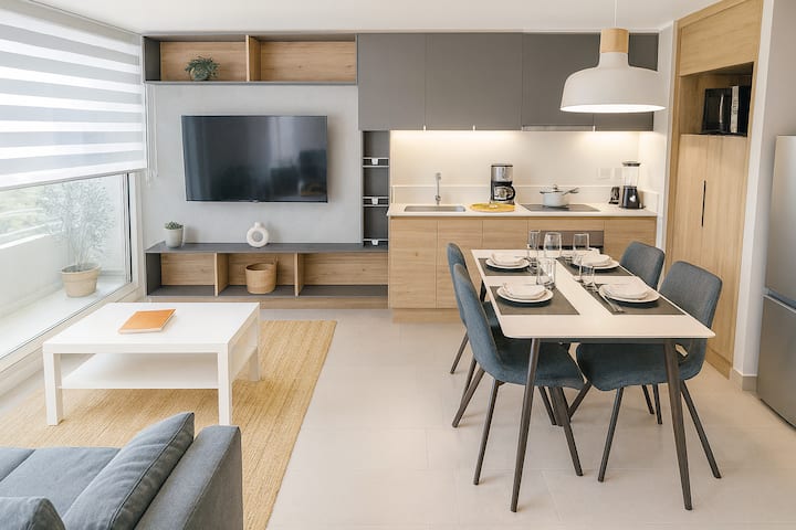 Prime22| Amplio. Wifi, Ac, Parking, Lado De Metro - チリ サンティアゴ