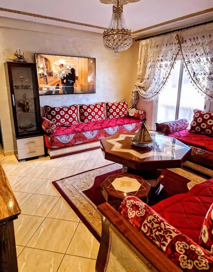 Appartement Calme, Style Traditionel, Vue Montagne - Marrakesh