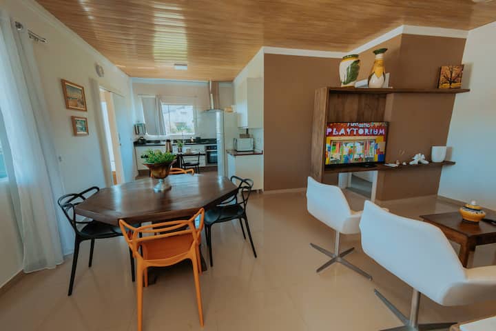 Casa A 50 M Da Praia Em Frente Ao Parque Linear - Itapoá