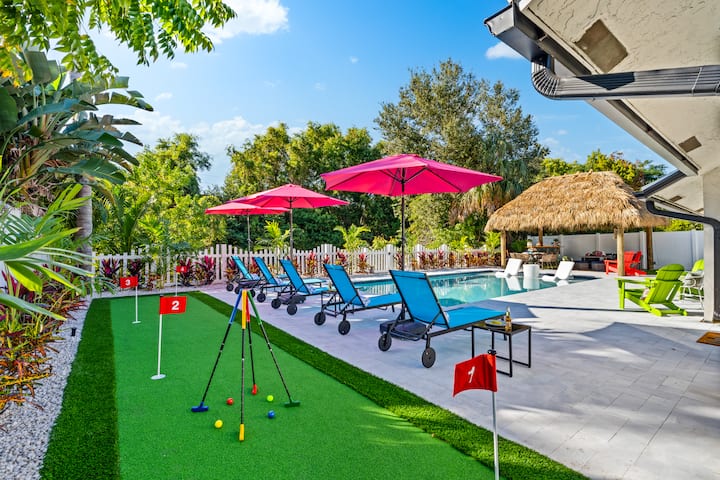 Tiki Hut, Htd Pool, Billiards, Putt-putt, Canal - The Bahamas