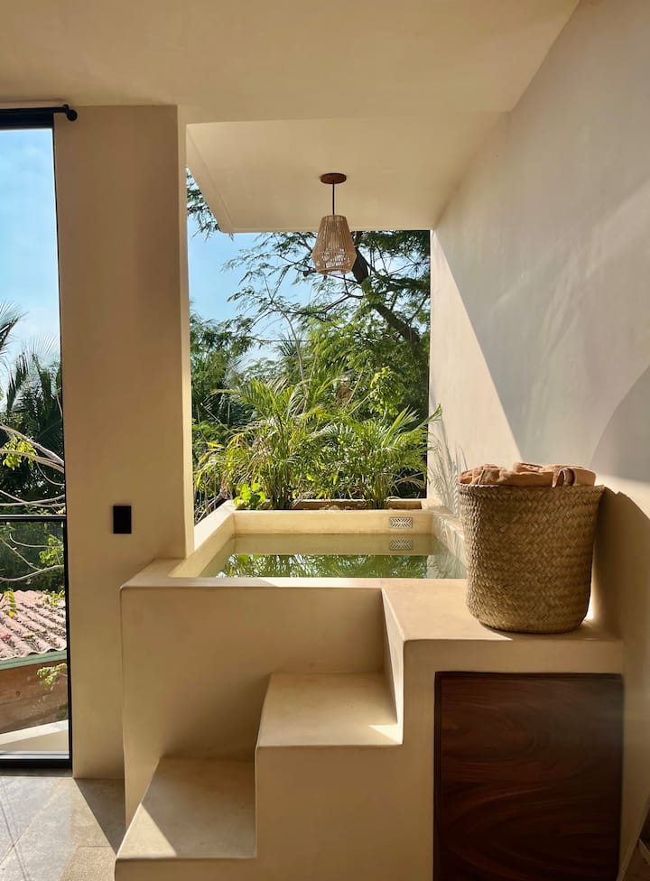 Casa Jannah: Pvt Pool, King Size Bed + Starlink - Mexique