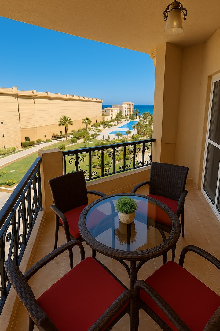 Selena Bay 2br Apt, Pool & Sea View+private Beach - Egypt