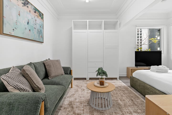 Cozy & Modern Cbd Studio ~ Short Walk To Hospitals - Balmoral